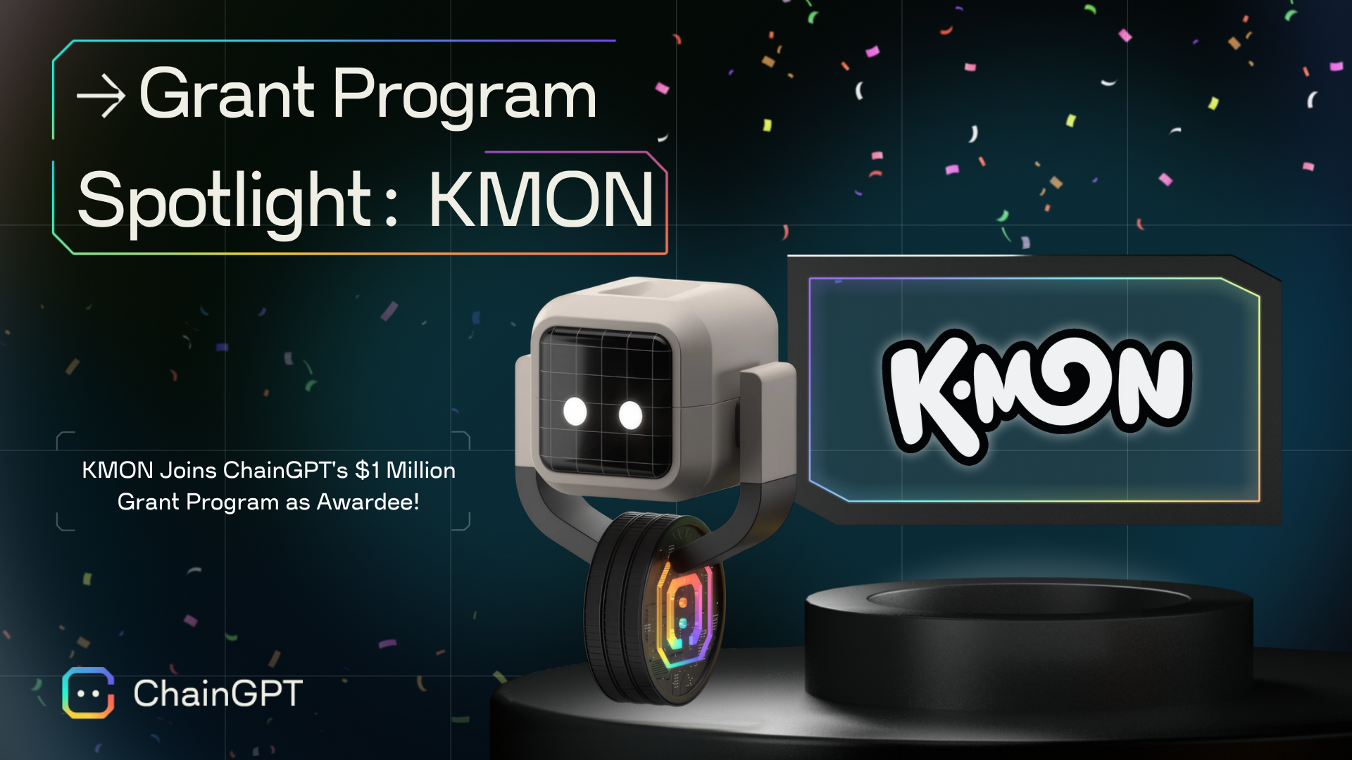 KMON Joins ChainGPT's $1 Million Grant Program as Awardee